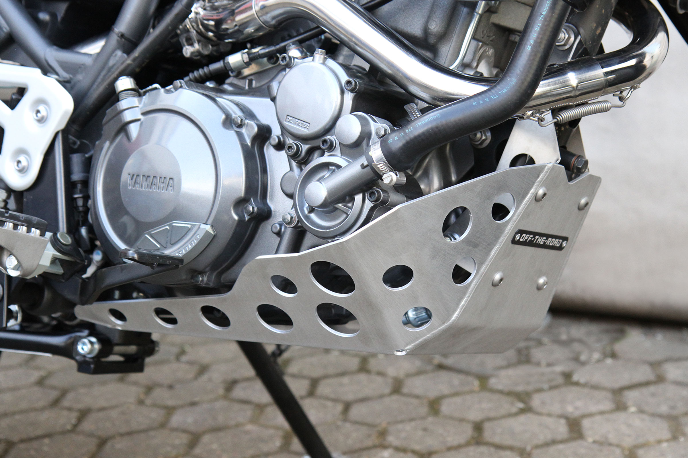 OTR Sump guard 2in1 Yamaha XT-660 R/X, black anodised | black | UFS-OTR ...