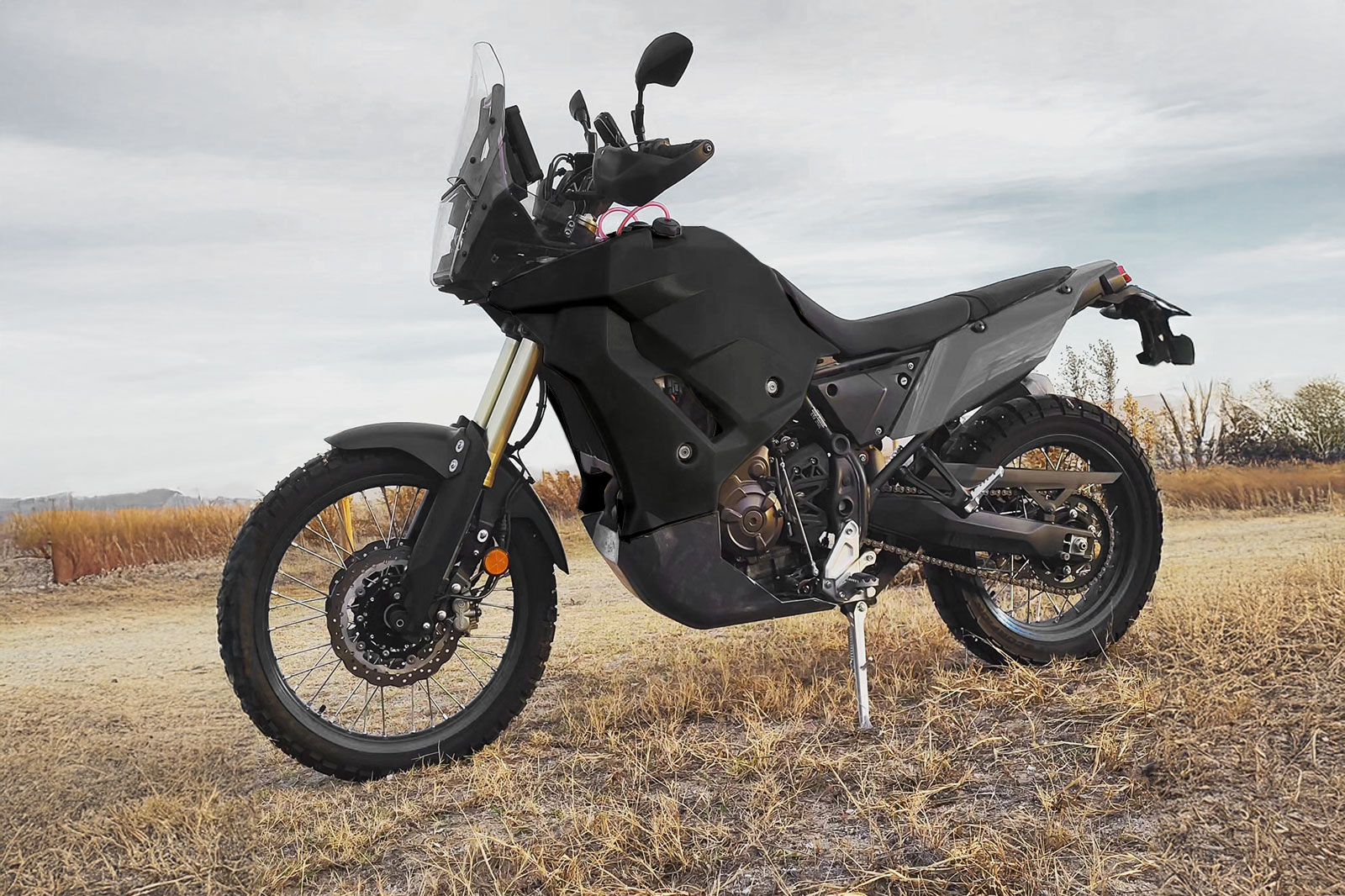 Fuel Tank Kit 27 litre incl. Bash Plate Yamaha Tenere 700, black | TK ...