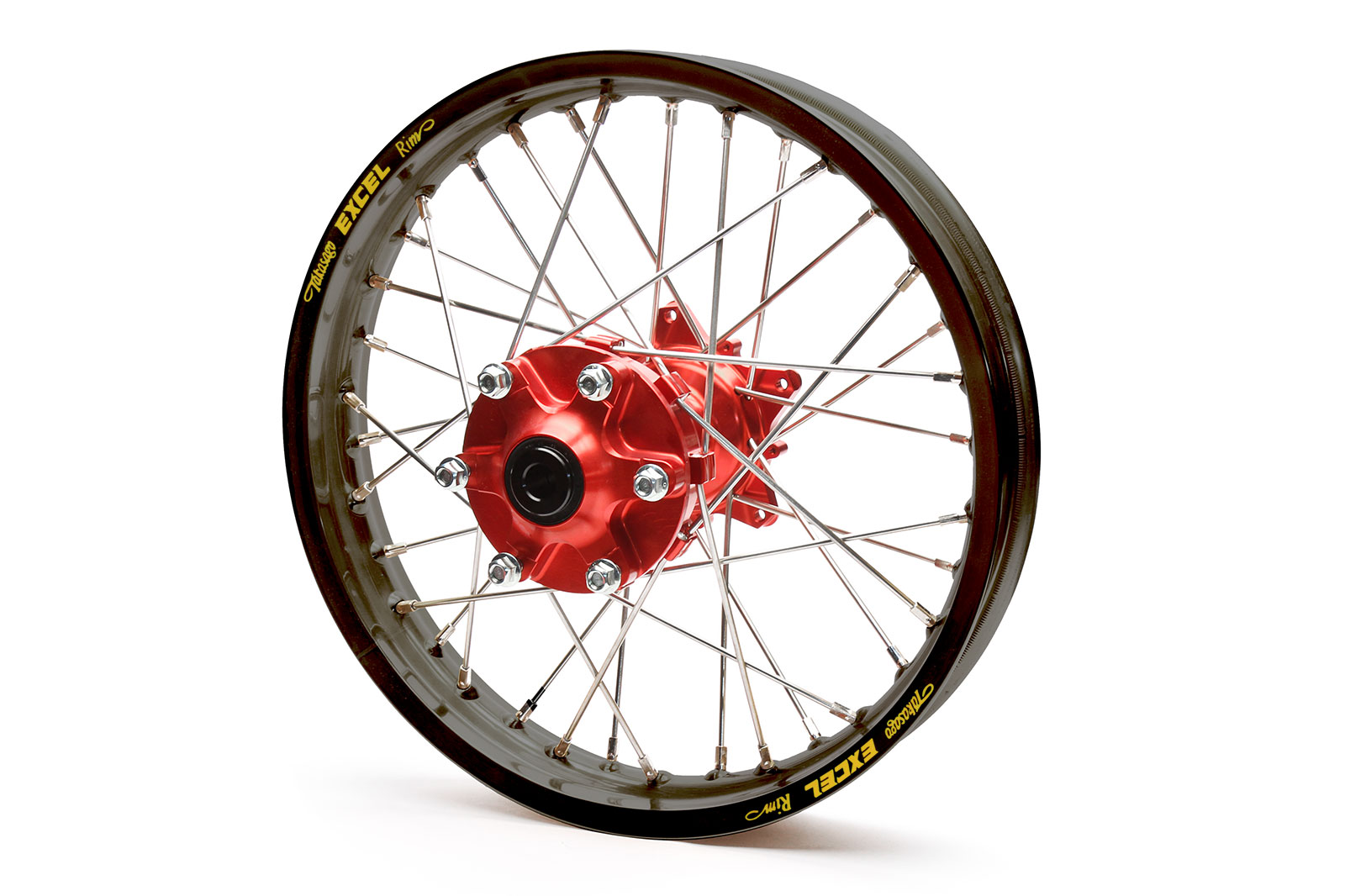 Haan rear wheel with high strength Excel rim 2.50x18 Yamaha Tenere 700 | red | black | black ...