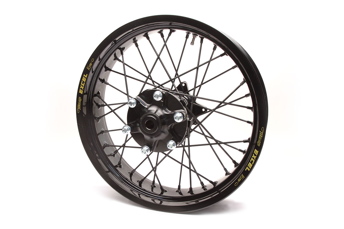 Haan Hinterrad mit hochfester Excel Felge 2.50x18 Yamaha Tenere 700 | schwarz | schwarz ...