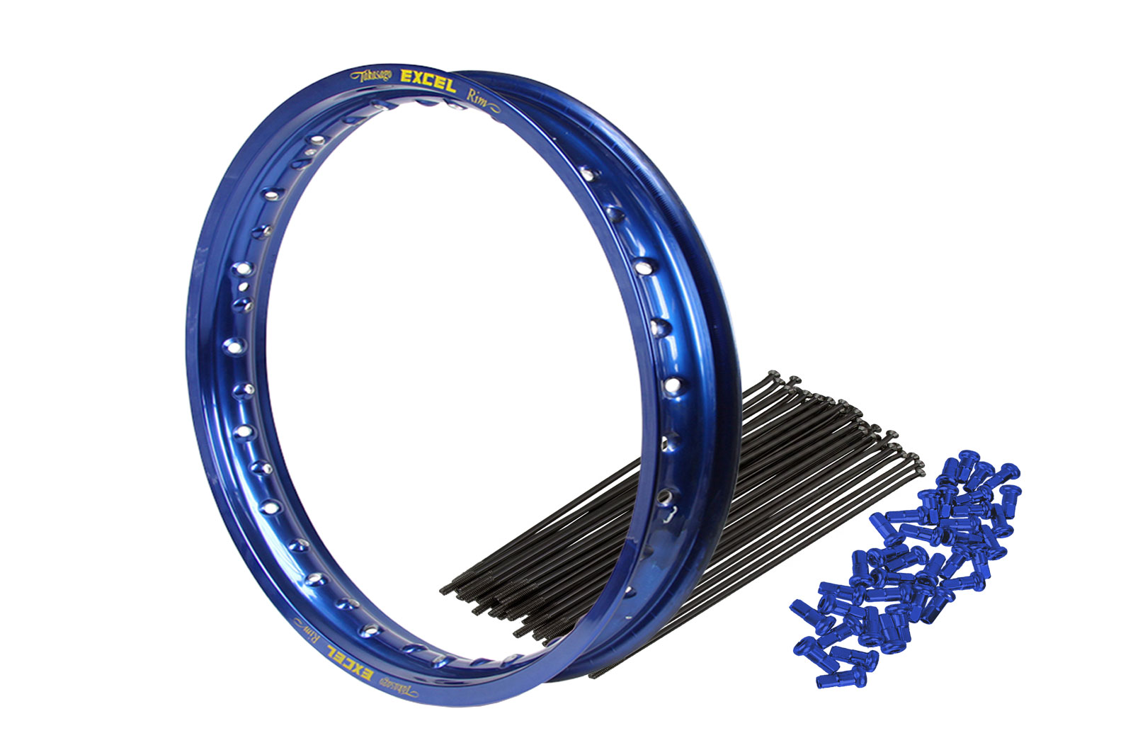 Excel rim 4.25x18 stainless steel spokes Yamaha Tenere 700 | blue ...