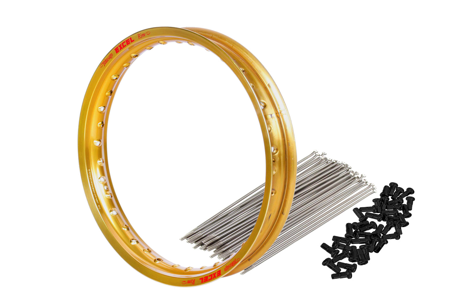 Excel rim 3.00x18 incl. stainless steel spokes Yamaha Tenere 700 | gold ...