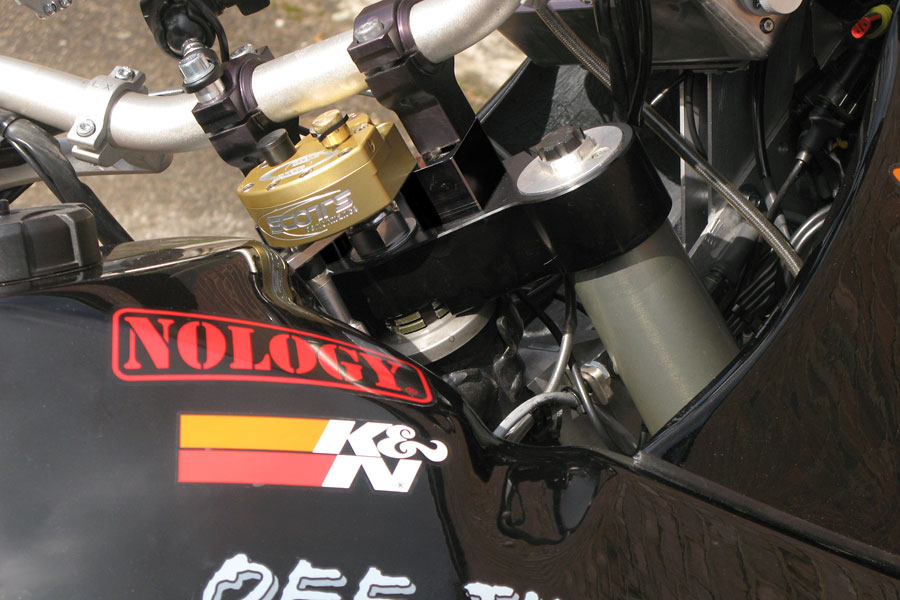 Steering damper XT-660R and XT-660X | silver | 22 mm | LDK-OTR-XT660RX-S-22-SI